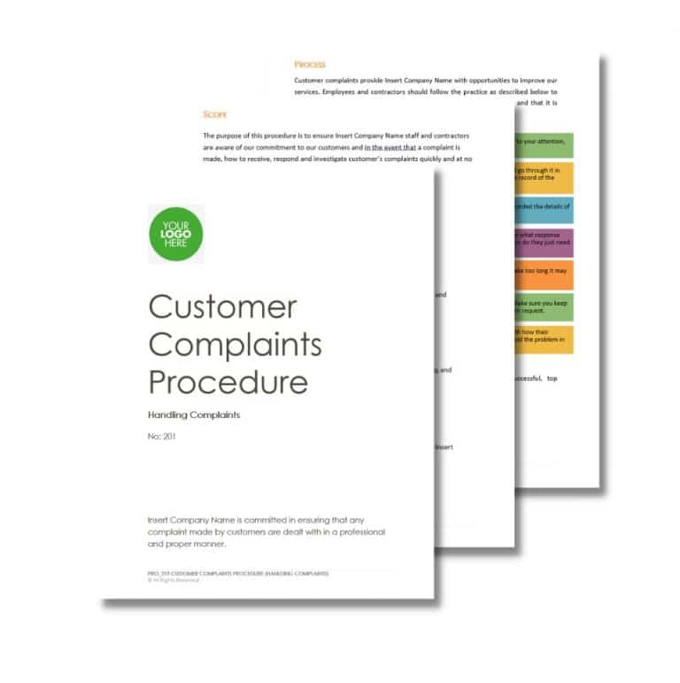Customer Complaints Procedure 219 - Handle Complaints Positively
